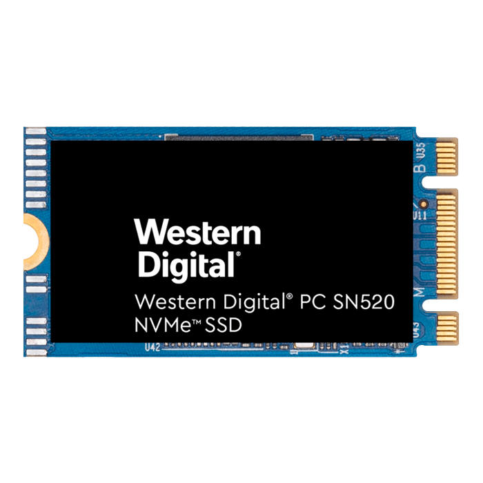 WD 256GB PC SN520 3D NAND PCIe NVMe 3.0 x2 M.2 2242 SSD